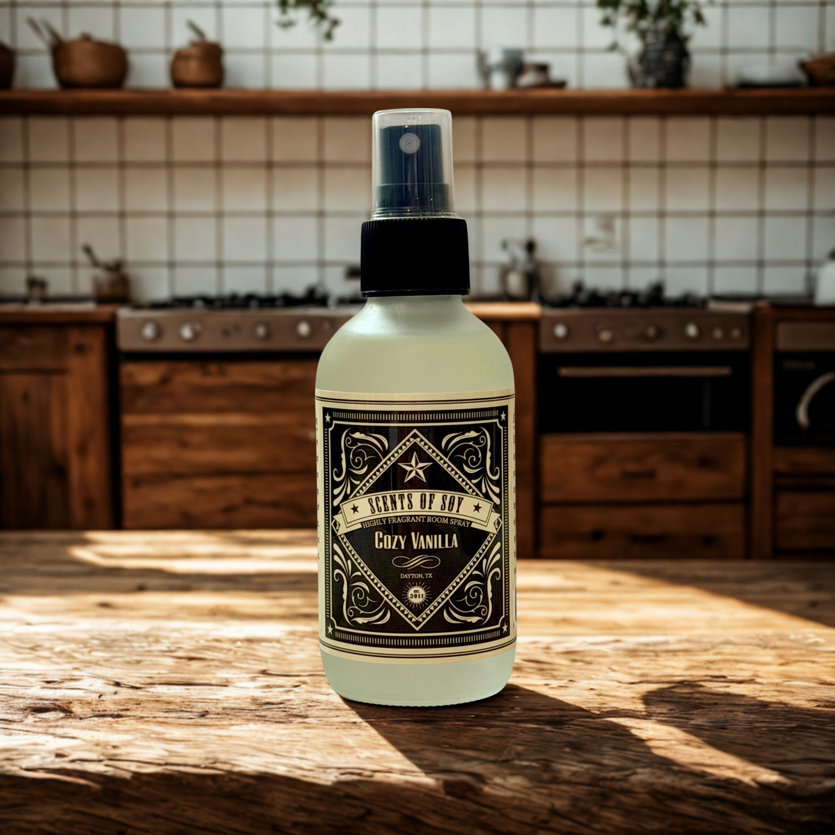 Cozy Vanilla Rustic Room Spray – Scents of Soy Candle Co.