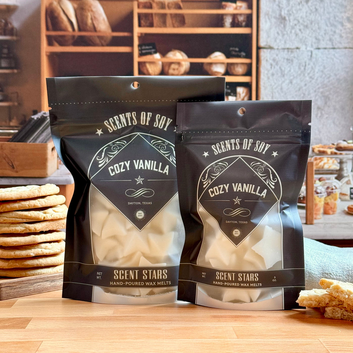 Cozy Vanilla Scent Stars – Scents of Soy Candle Co.