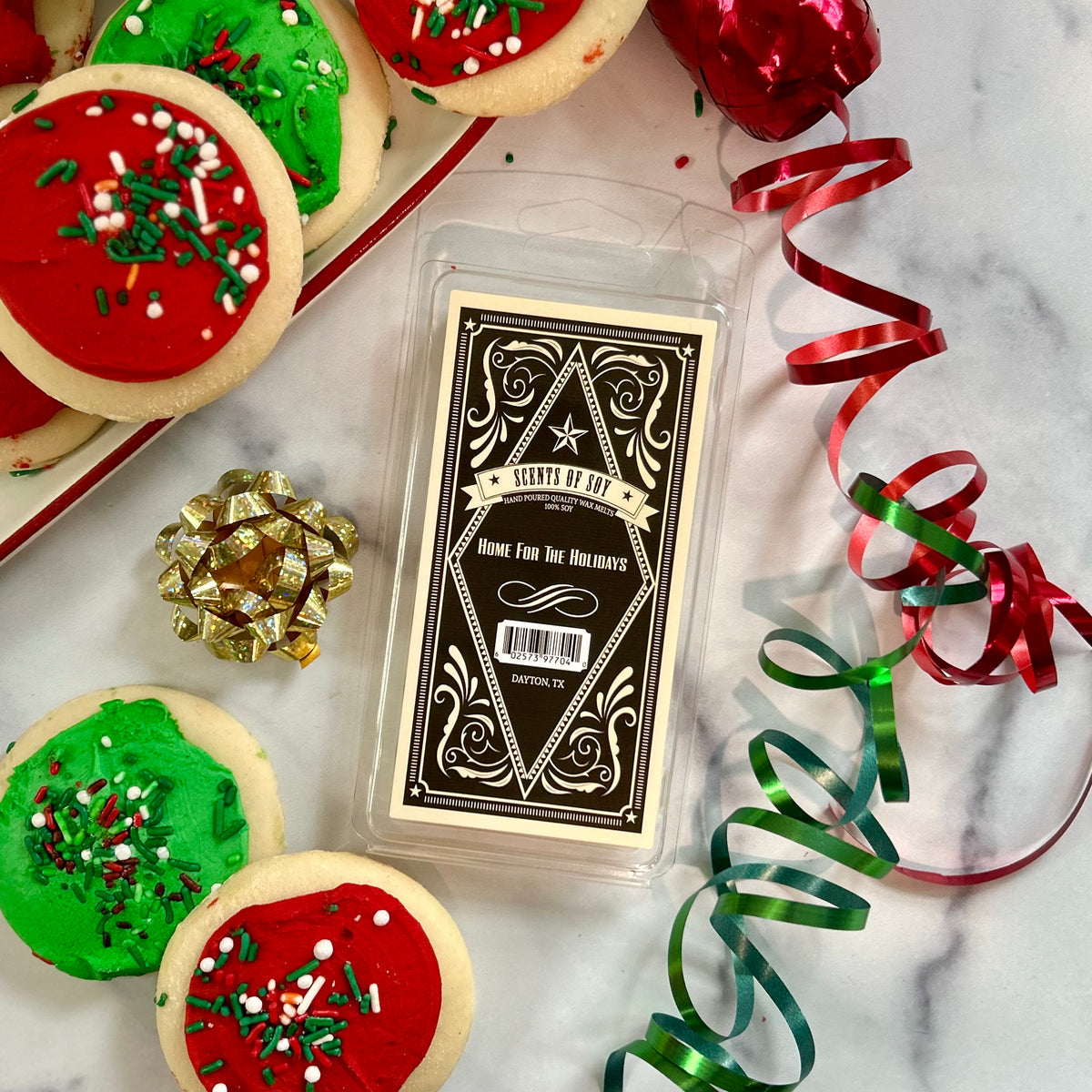 Home For The Holidays Rustic Wax Melt – Scents of Soy Candle Co.