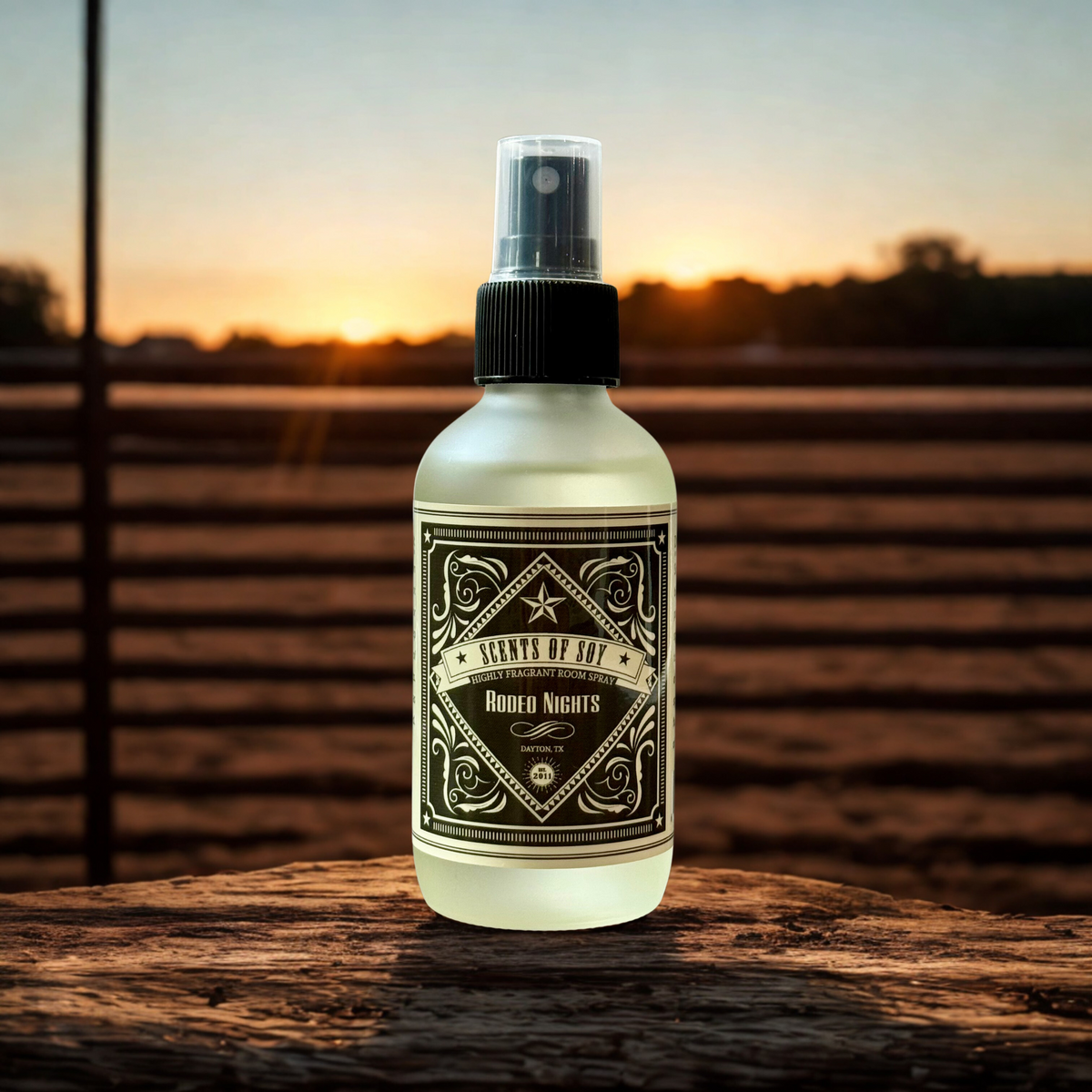 Rodeo Nights Rustic Room Spray – Scents of Soy Candle Co.